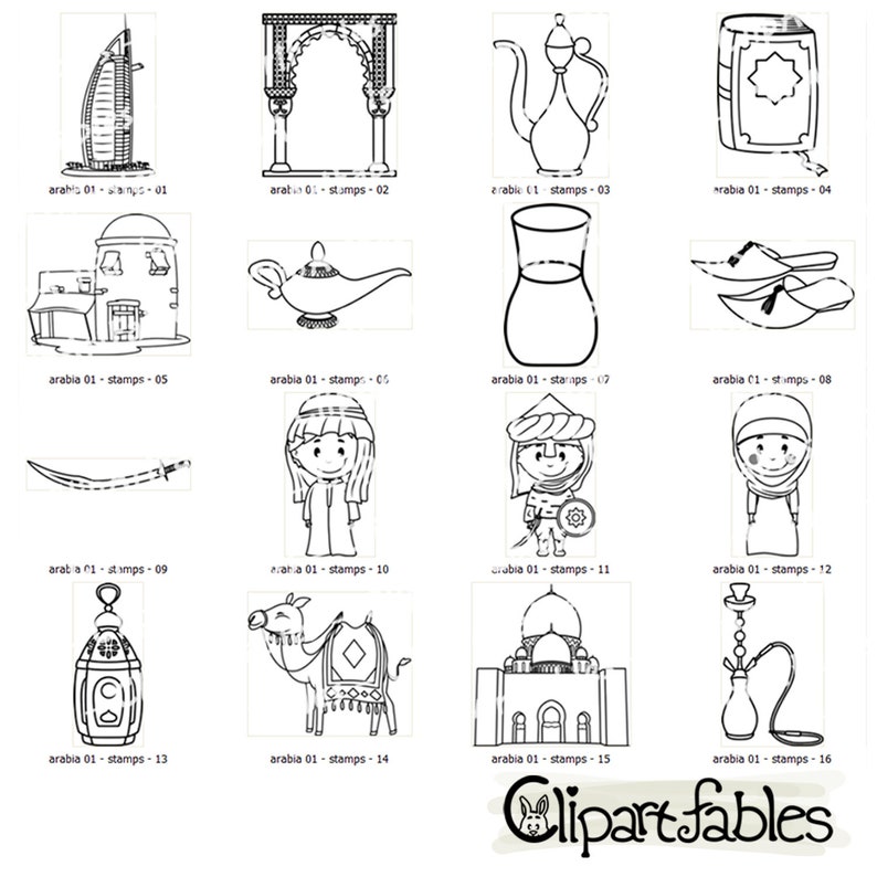 ARABIAN OUTLINE Art, Muslim Culture, Arabian Nights, Near East Digital ...