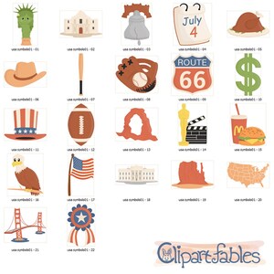 USA National Symbols Clipart, Travel, United States of America, USA ...