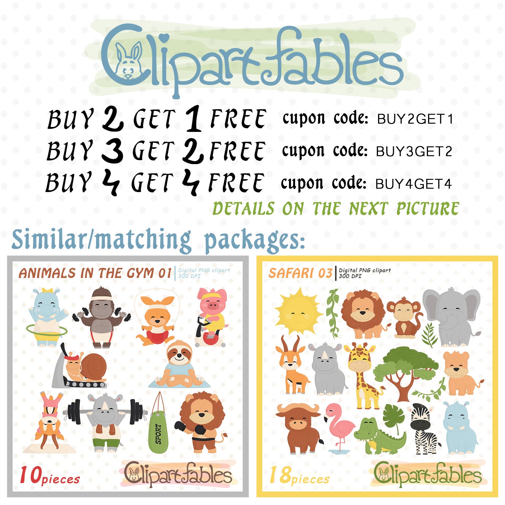 TRAVELING ANIMALS, Baby Animals Clipart, Wild Animals, Animals in ...