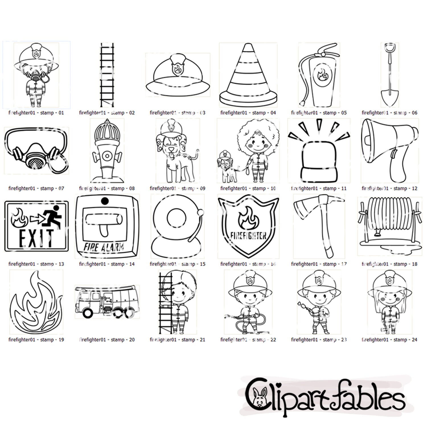 Cute DETECTIVE Digital Stamps, Investigation, Secret Agent Clipart ...