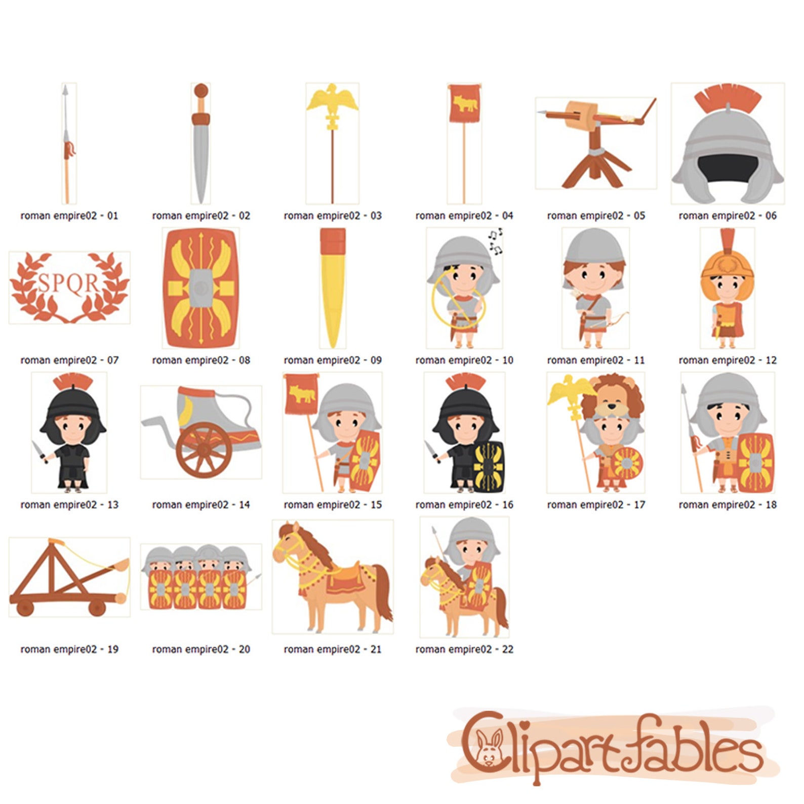 ANCIENT ROMAN ARMY Clipart, Roman Empire, Shield Wall, Siege Engine ...