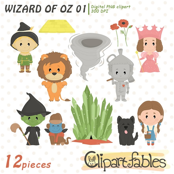 Wizard of Oz Clipart - Etsy UK