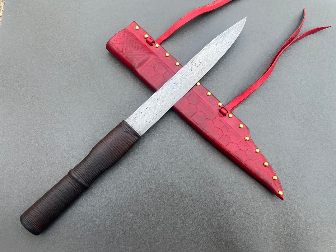Continental Seax Knife Short Sax Leather Handle and Sheath - Etsy