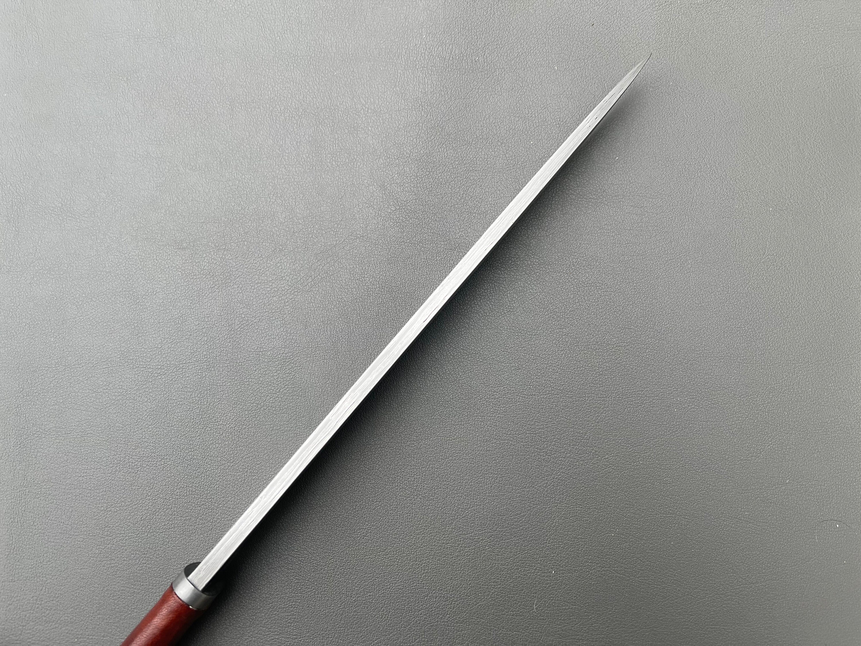 Seax Knife/sword Hand Forged Wrought Iron and Hearth Steel Narrow Sax ...