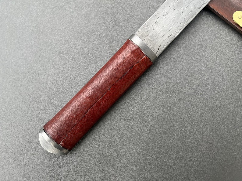 Seax Knife/sword Hand Forged Wrought Iron and Hearth Steel Narrow Sax ...