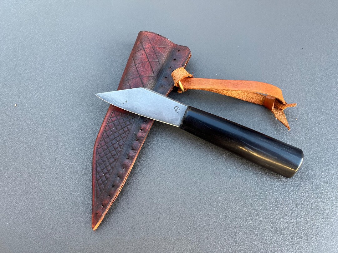 Viking Hearth Steel Knife/seax Coppergate Reproduction With Hamon and ...