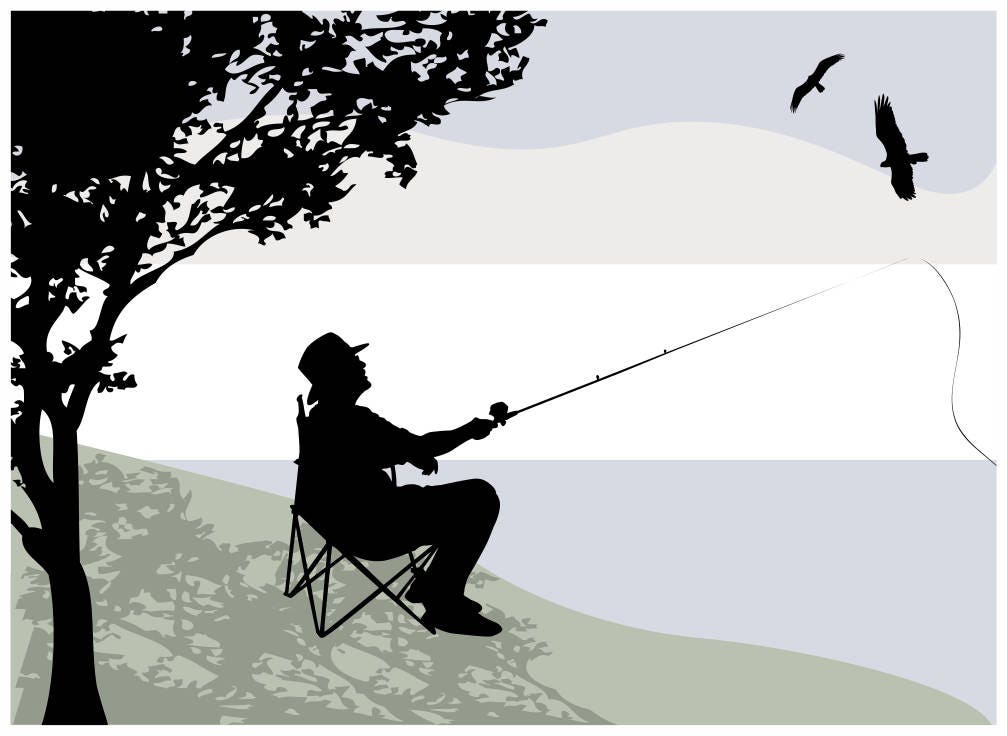 Gone Fishing Vinyl Sticker/decal - Etsy
