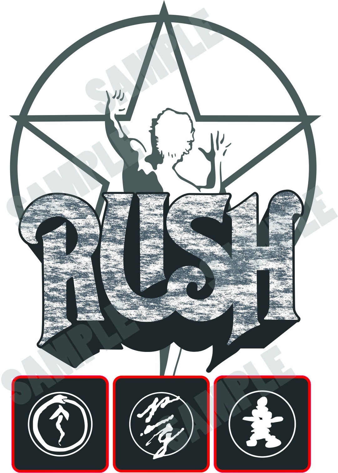 RUSH Star Man Decal / Sticker - Etsy