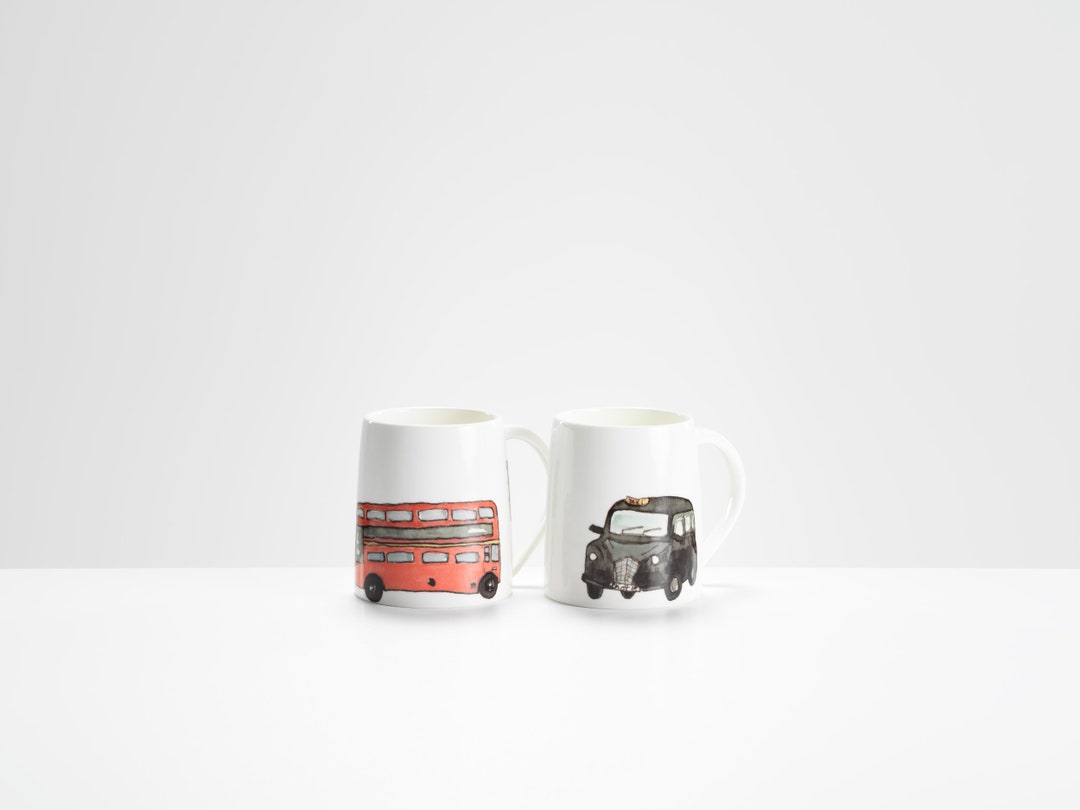London Bus and Hackney Cab Mugs (sold Individually) - Etsy