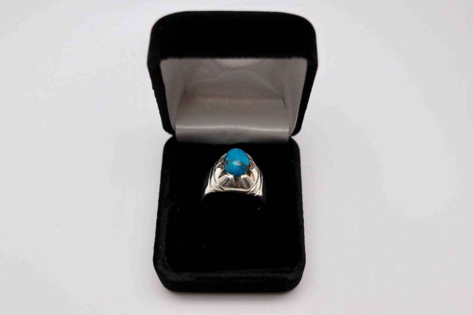 Vintage Sterling Blue Howlite Ring Size 9.5 Turquoise - Etsy