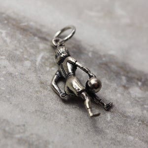 Vintage Sterling Silver Bowling Charm, Female Bowler Charm, Woman ...
