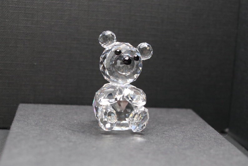RETIRED Swarovski Crystal Bear Figurine made in Austria | Etsy