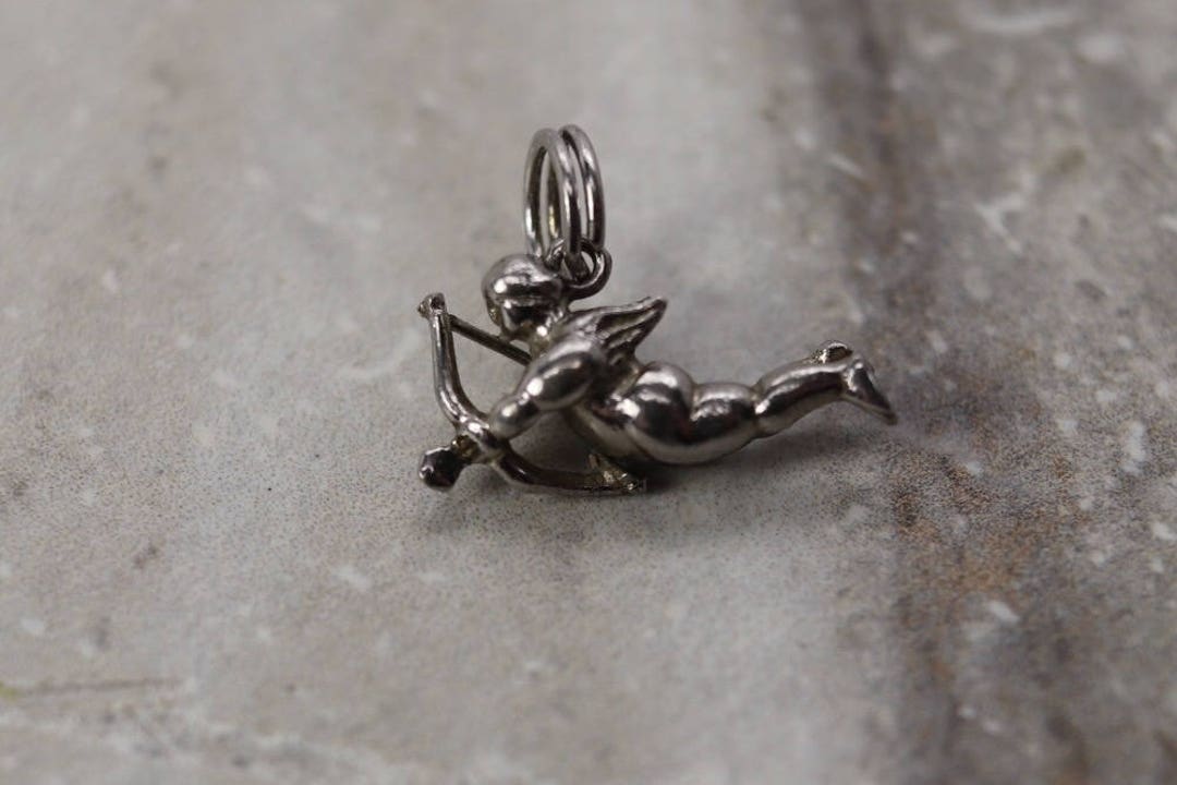Vintage Cupid Sterling Silver Charm, Valentine's Day Charm, 3 ...