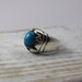 Vintage Sterling Blue Howlite Ring, Size 9.5, Turquoise Colored Estate ...