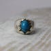 Vintage Sterling Blue Howlite Ring, Size 9.5, Turquoise Colored Estate ...