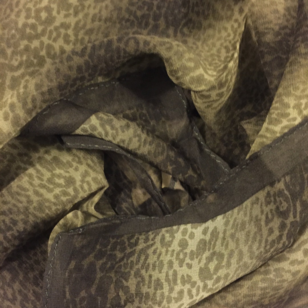 Vintage Animal Print Small Scarf - Etsy