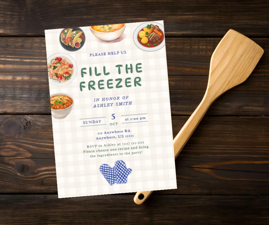 Fill the Freezer Meal Prep Party Invitation Digital Download - Etsy