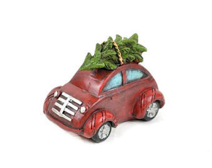 Miniature Fairy Car, Mini Red Car, Christmas Car, Fairy Garden Car - Etsy