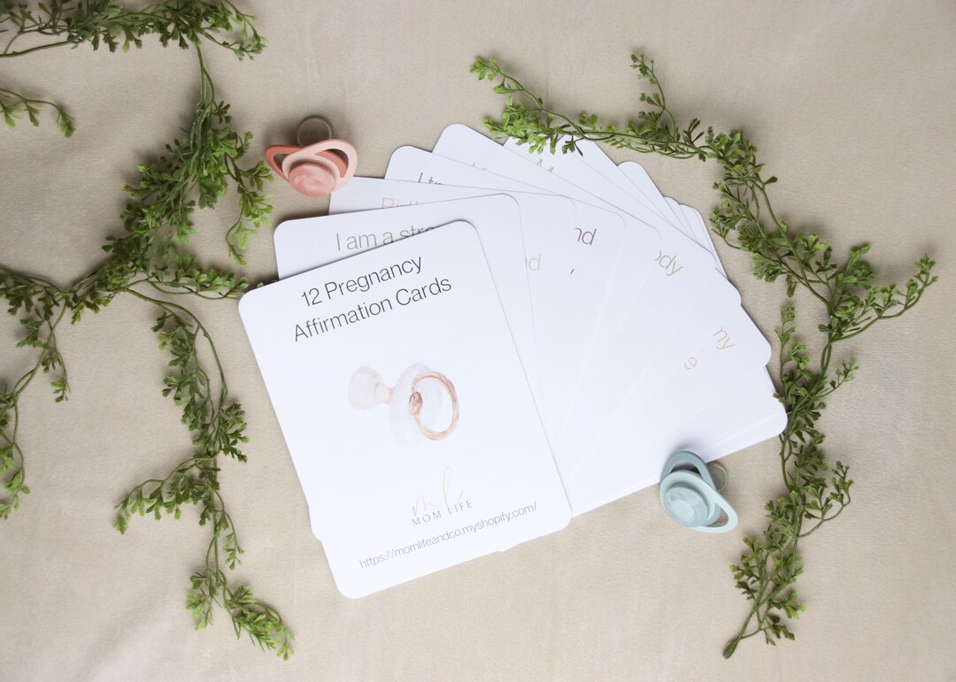 Pregnancy Affirmation Cards I Mom Life I TTC I Planner | Affirmation ...
