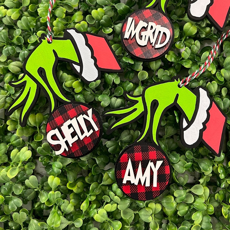 Grinch Hand Bauble - Etsy