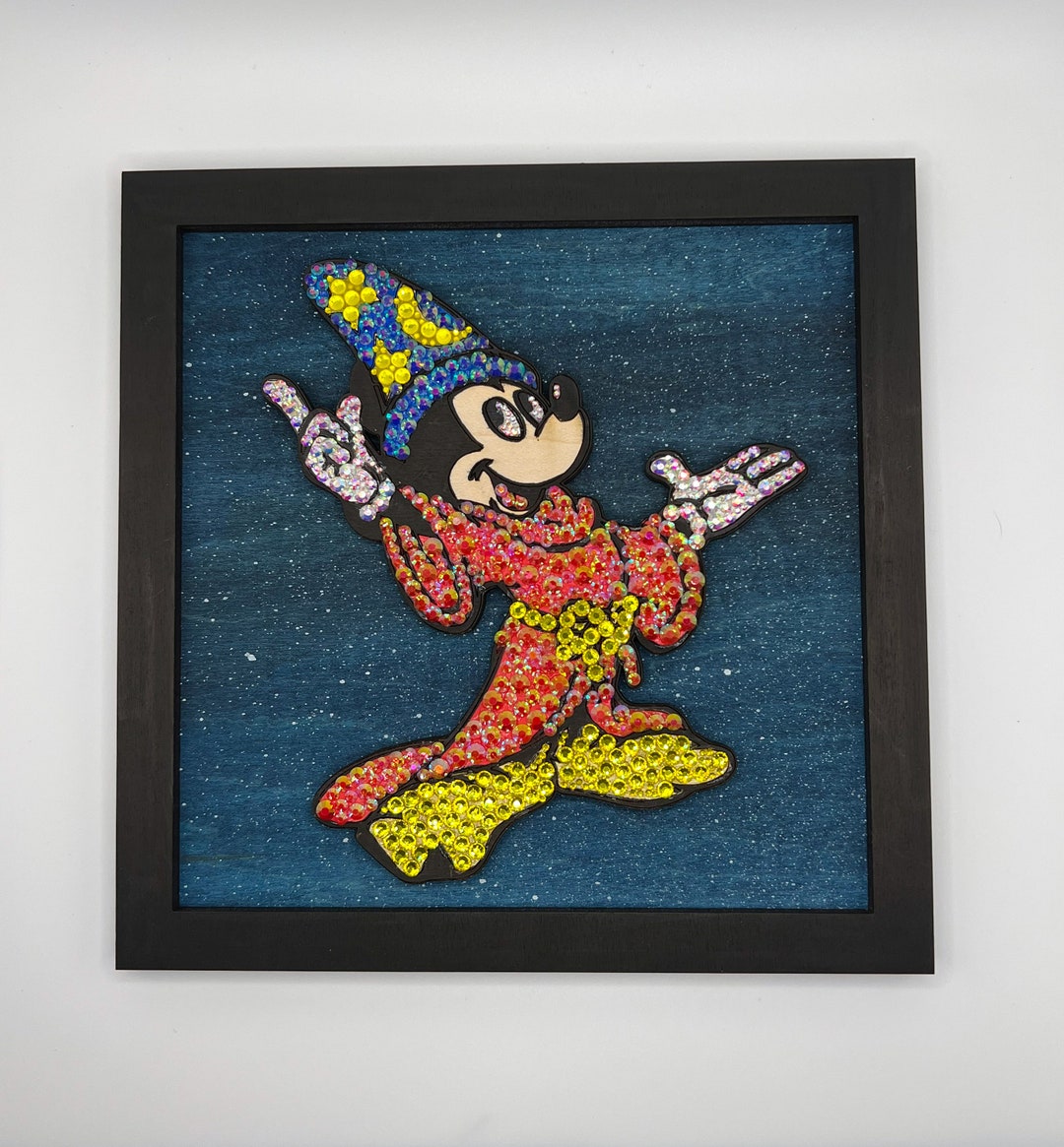 Sorcerer Mickey Sign, Fantasia Mickey, Apprentice Mickey Wall Art ...