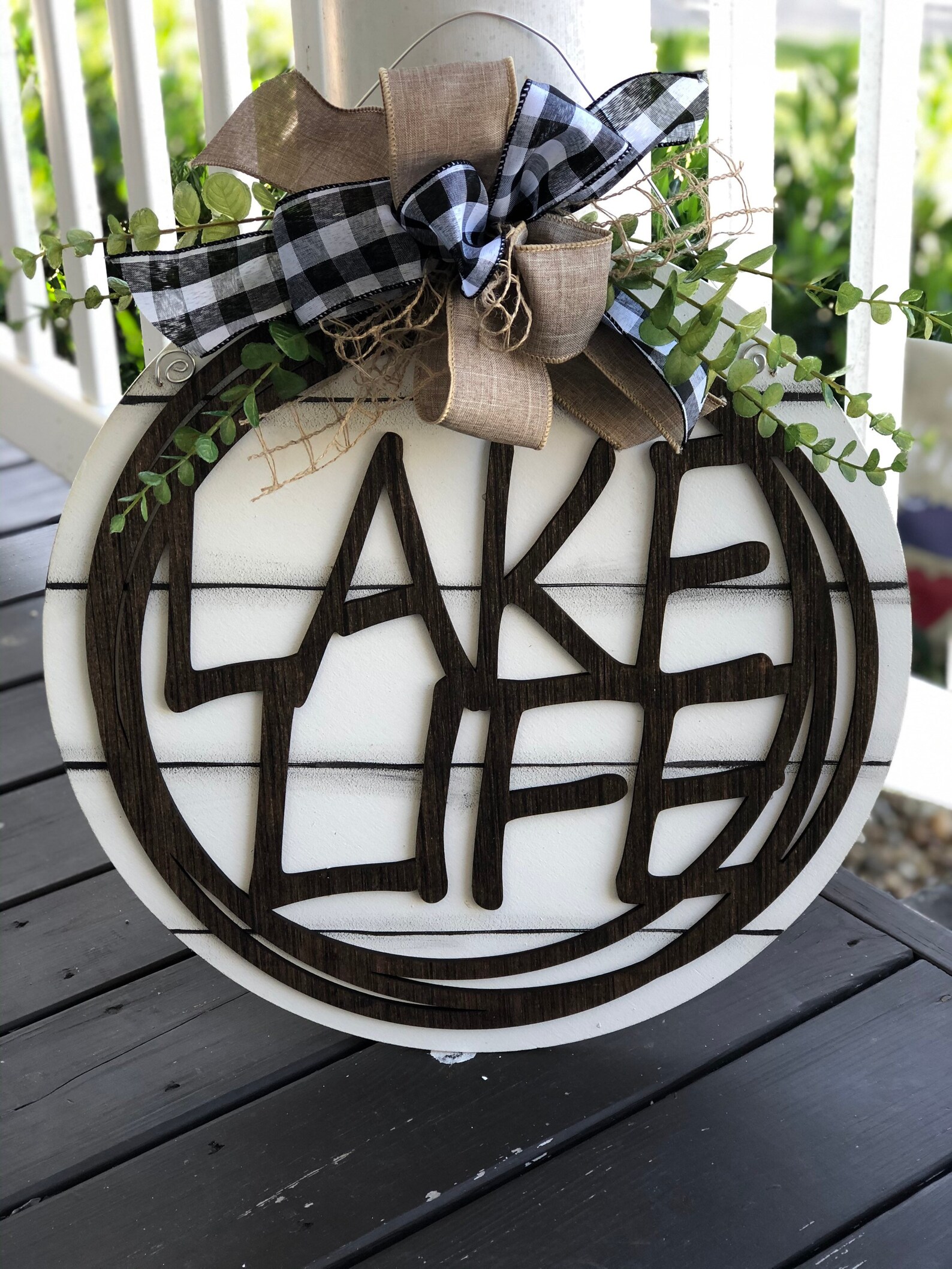 Lake Life Laser Cut Door Hanger - Etsy