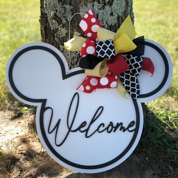 Mickey Mouse Door Hanger - Etsy
