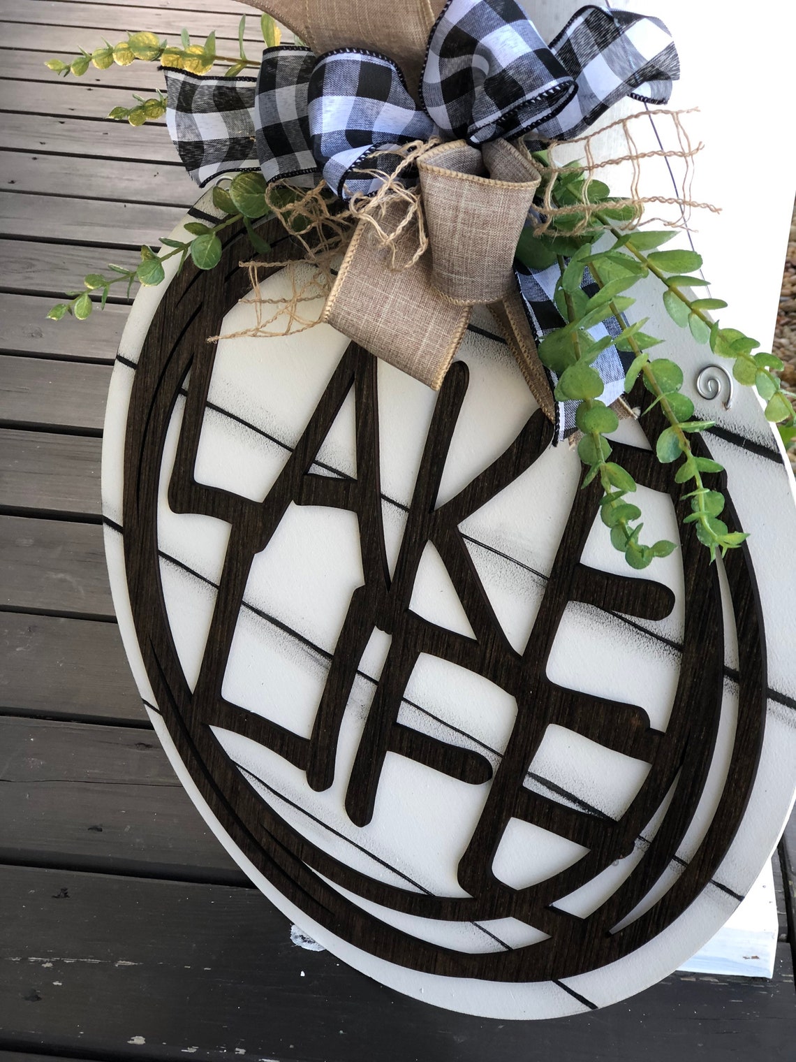 Lake Life Laser Cut Door Hanger - Etsy