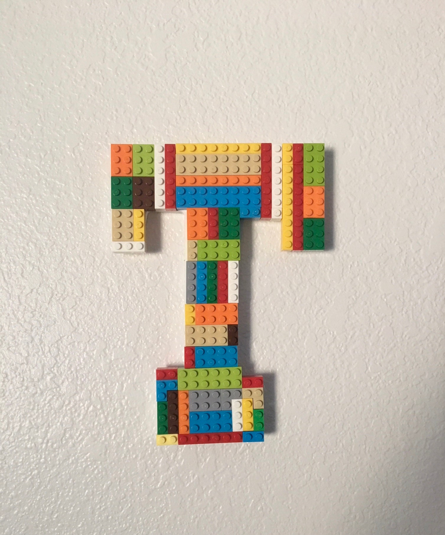 Lego Personalized Initial T Lego Letter T | Etsy