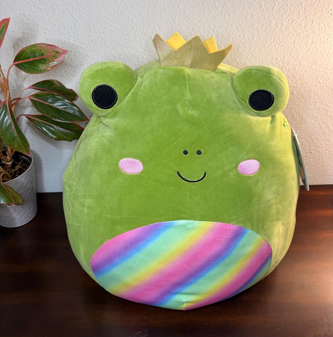 16” Squishmallow Doxl the Rainbow Belly Frog Prince - Etsy
