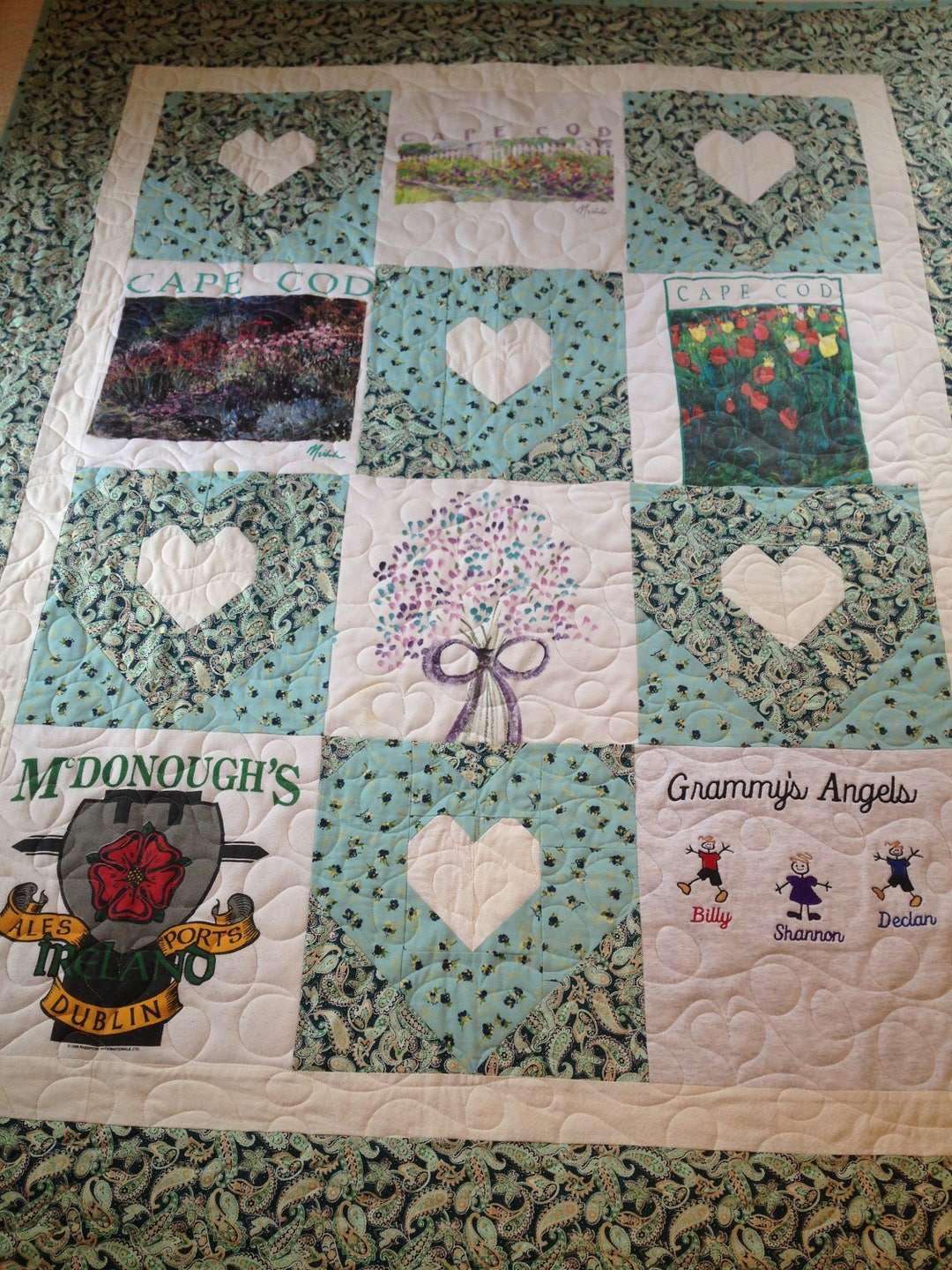 Memory Quilt, Always in My Heart Memory Quilt, Custom Quilt - Etsy