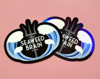 Seaweed Brain Sticker - Etsy