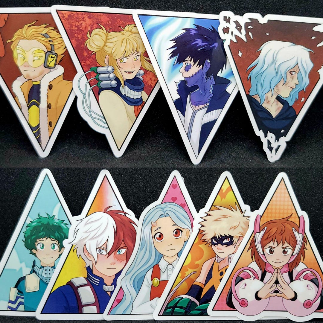 Triangle Anime Stickers - Etsy