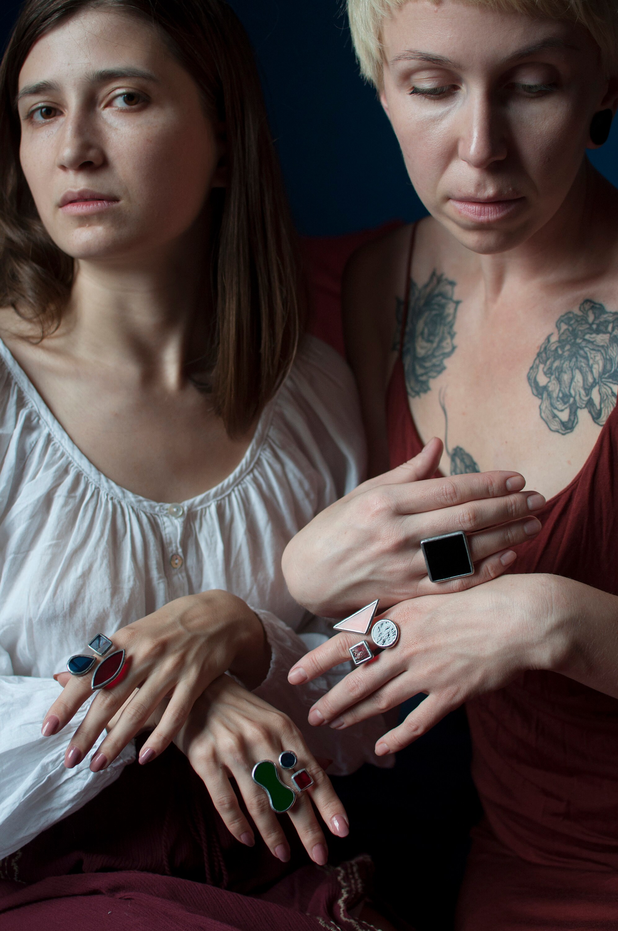 Open band rings for woman Chunky ring Statement jewelry | Etsy