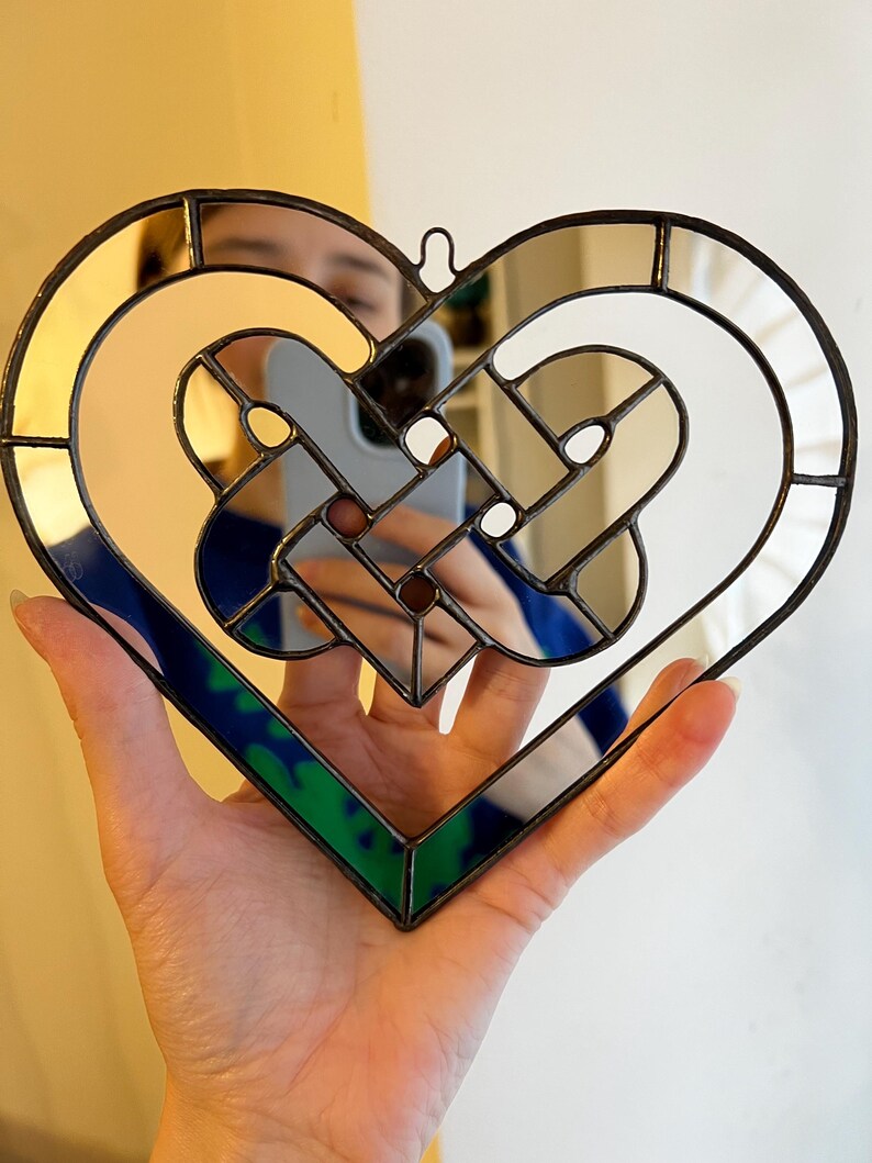Stained Glass Heart Suncatcher, Home Decor, Mothers Day Gift - Etsy