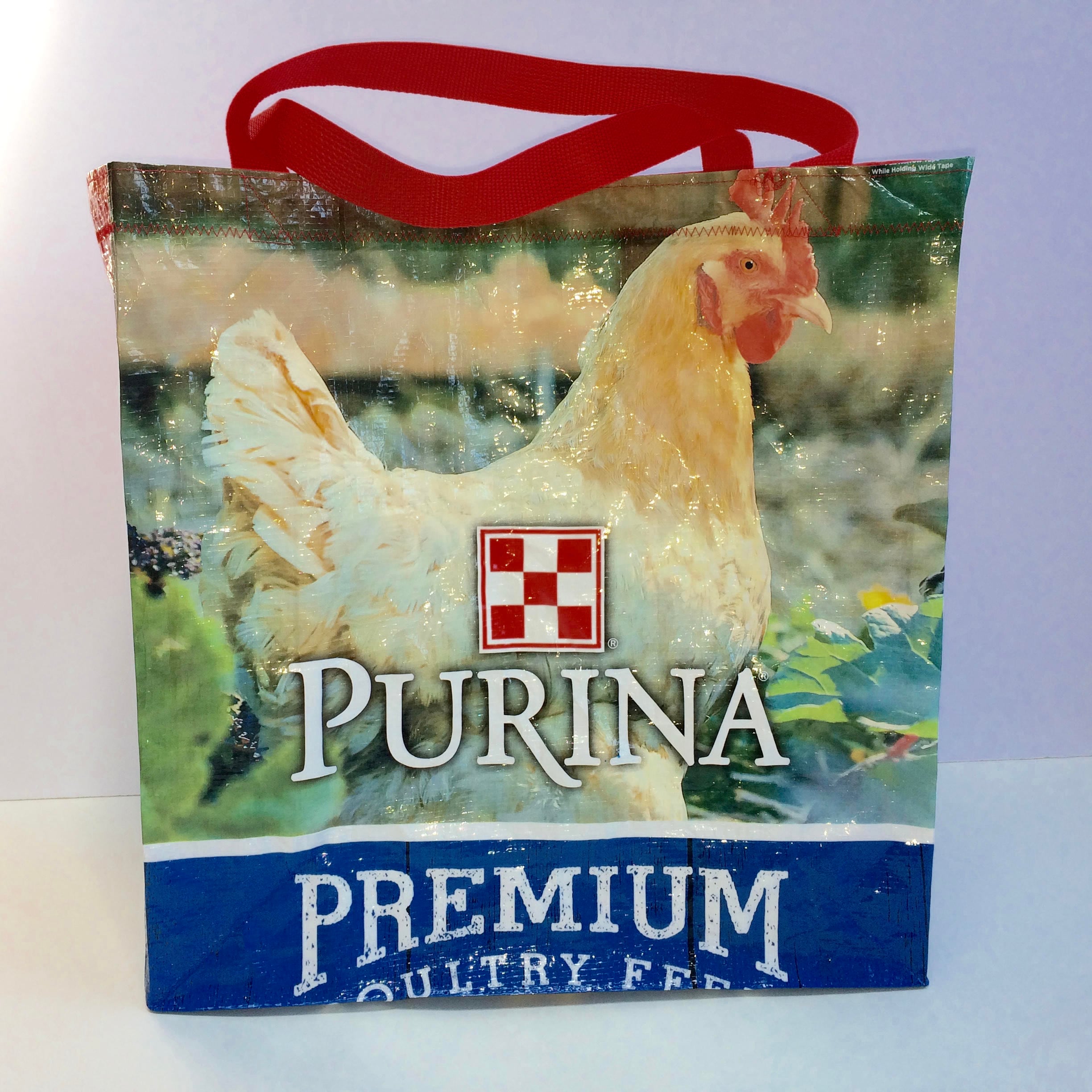 Poultry Upcycled Purina Layena Chicken Market Tote Bag, Chicken ...