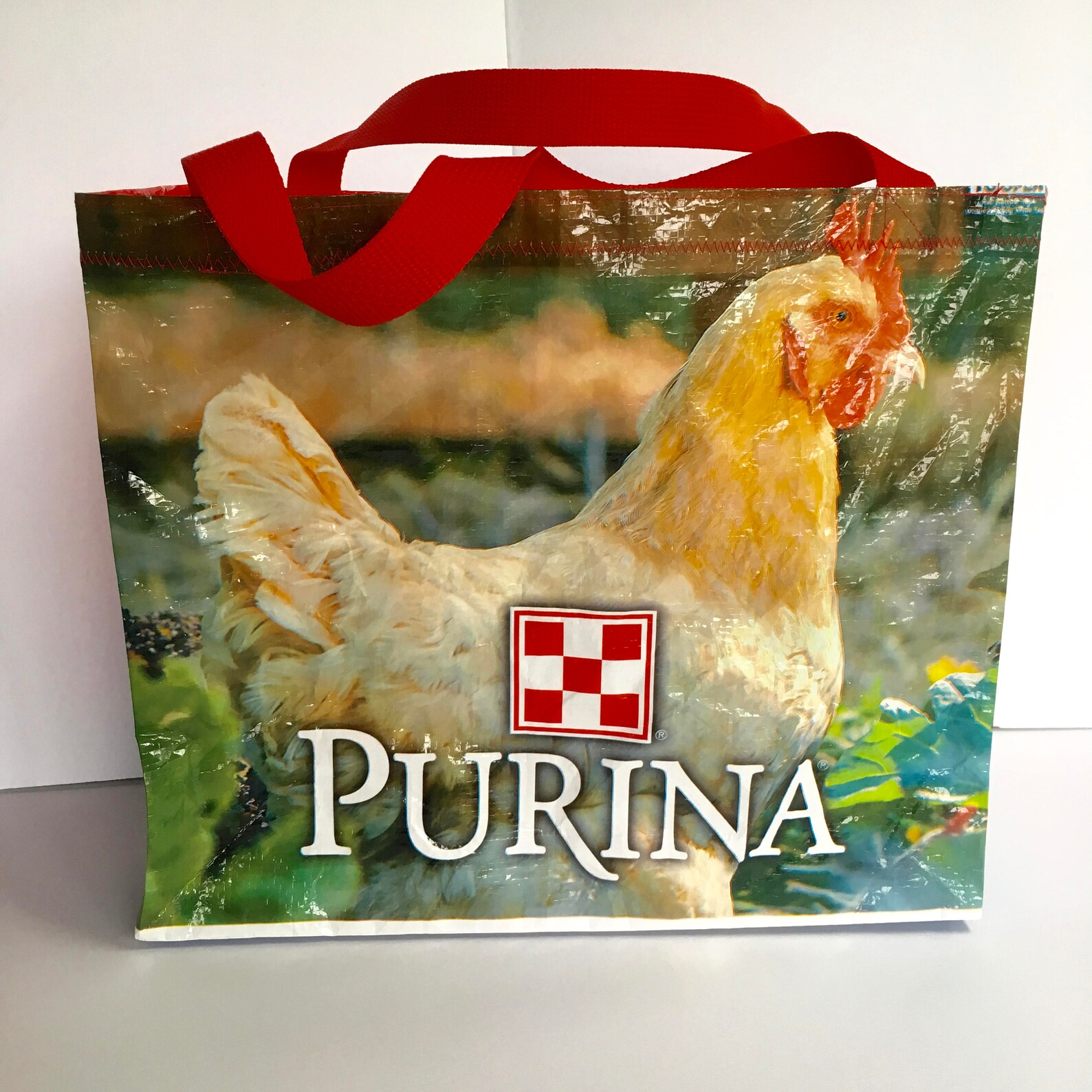 Poultry Upcycled Purina Layena Chicken Market Tote Bag Chicken Upcycled ...
