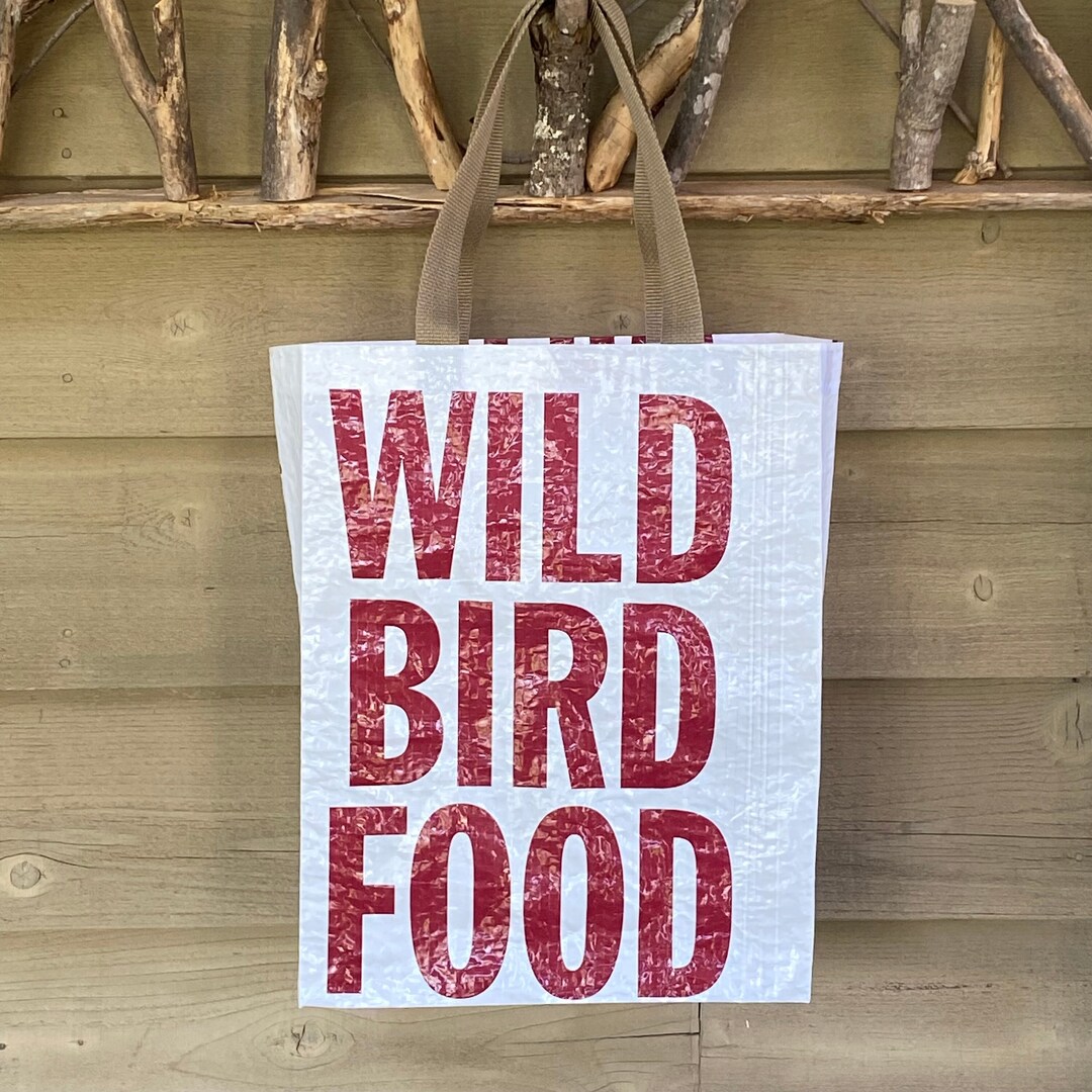 Wild Bird Food Repurposed Upcycled Market Tote Bag Feed Bag, Recycled ...