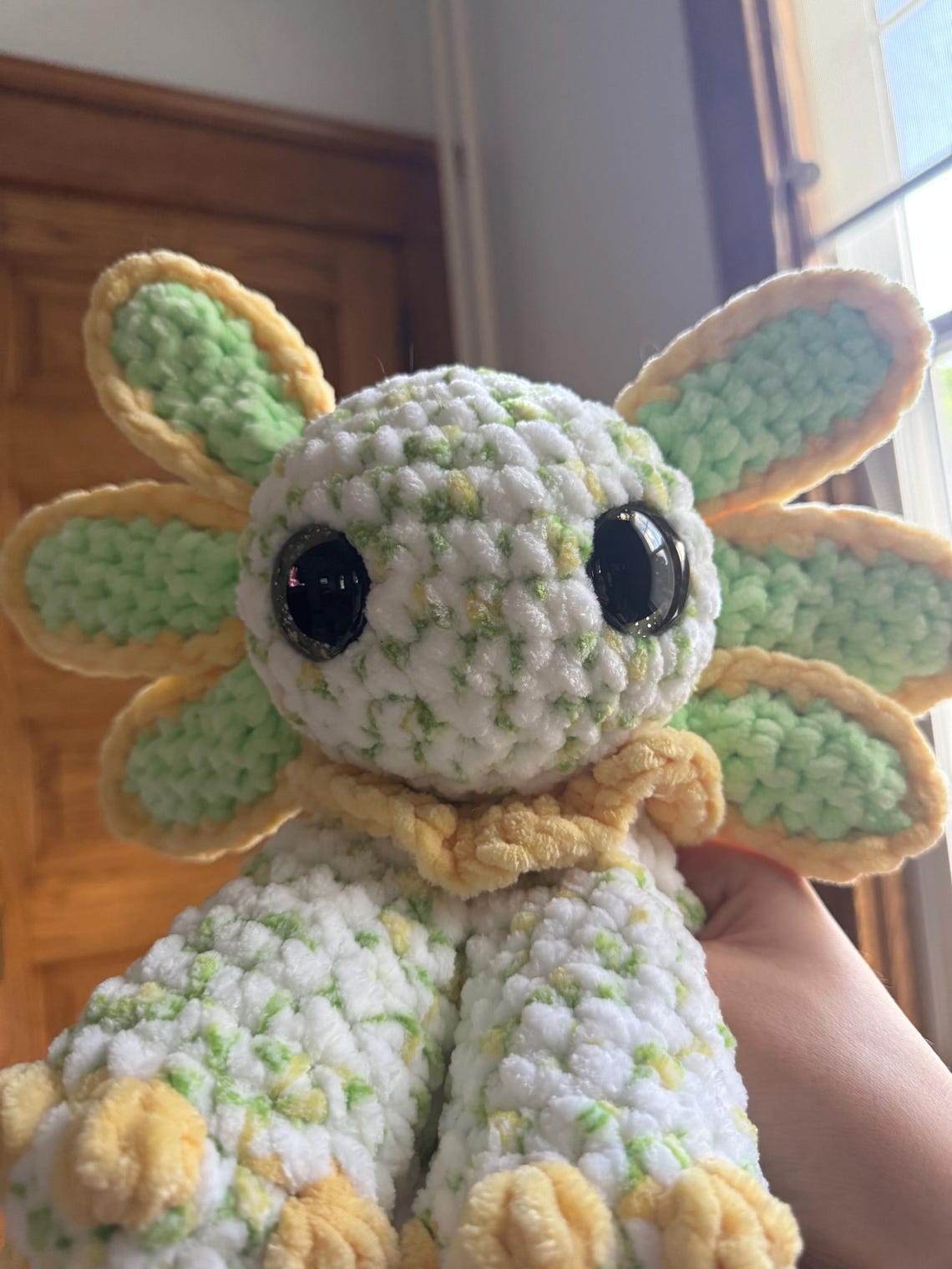 Lemon Lime Jumbo Axolotl Snuggler | Crochet Plushie - Etsy