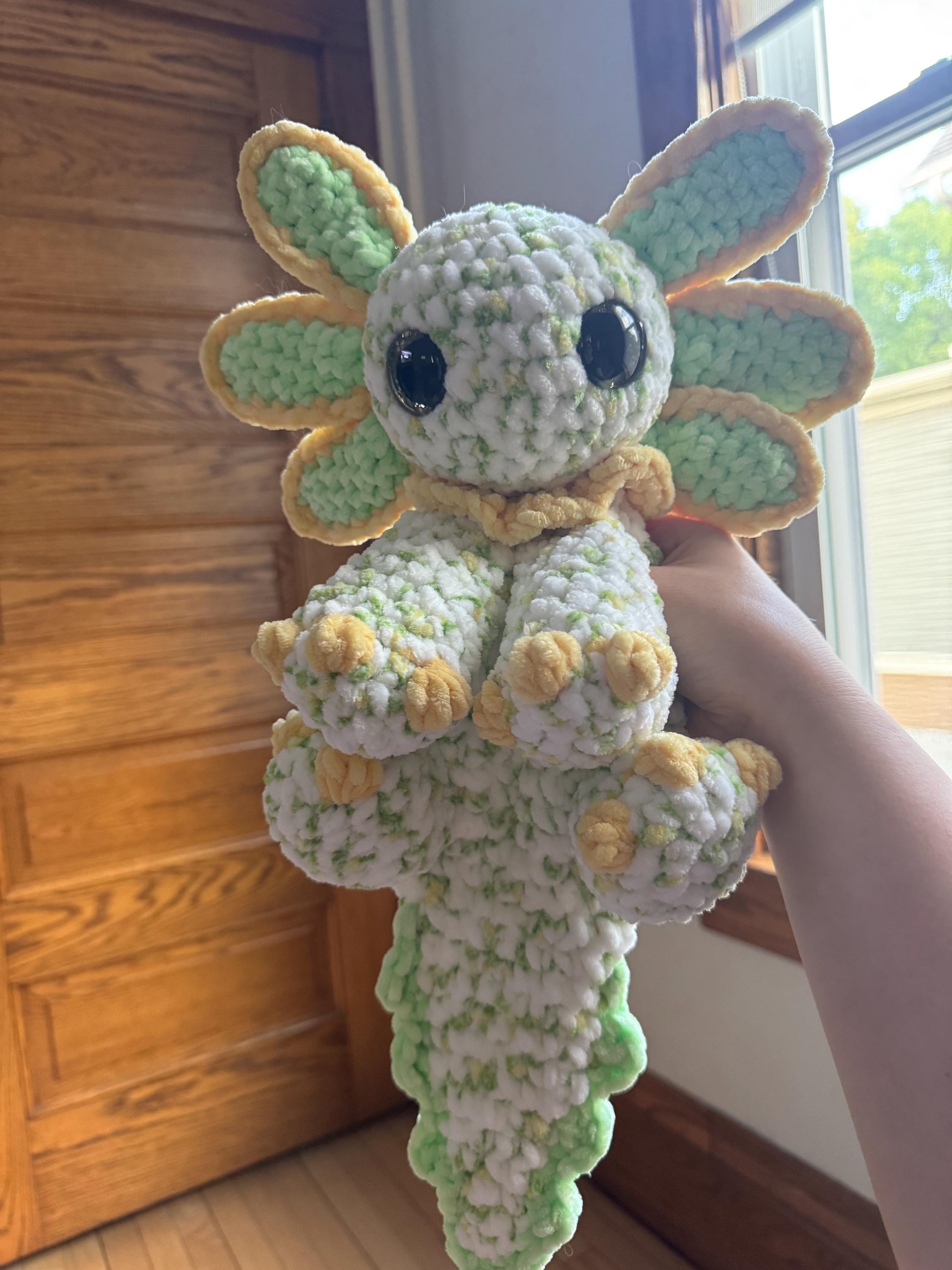Lemon Lime Jumbo Axolotl Snuggler | Crochet Plushie - Etsy