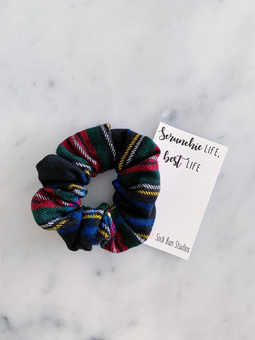 Scottish Tartan Flannel Scrunchie Scrunchies Plaid - Etsy
