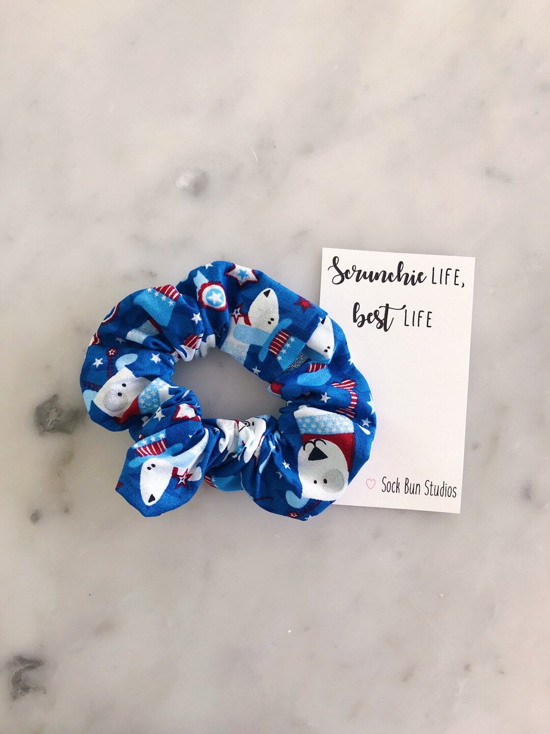 USA Dogs Scrunchie America 4th of July Scrunchie Pack Scrunchies Hair ...