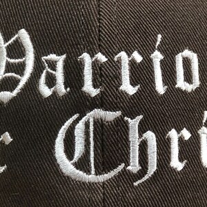 Warrior for Christ - Hat Embroidery Design - Mens Hat Design - Instant ...