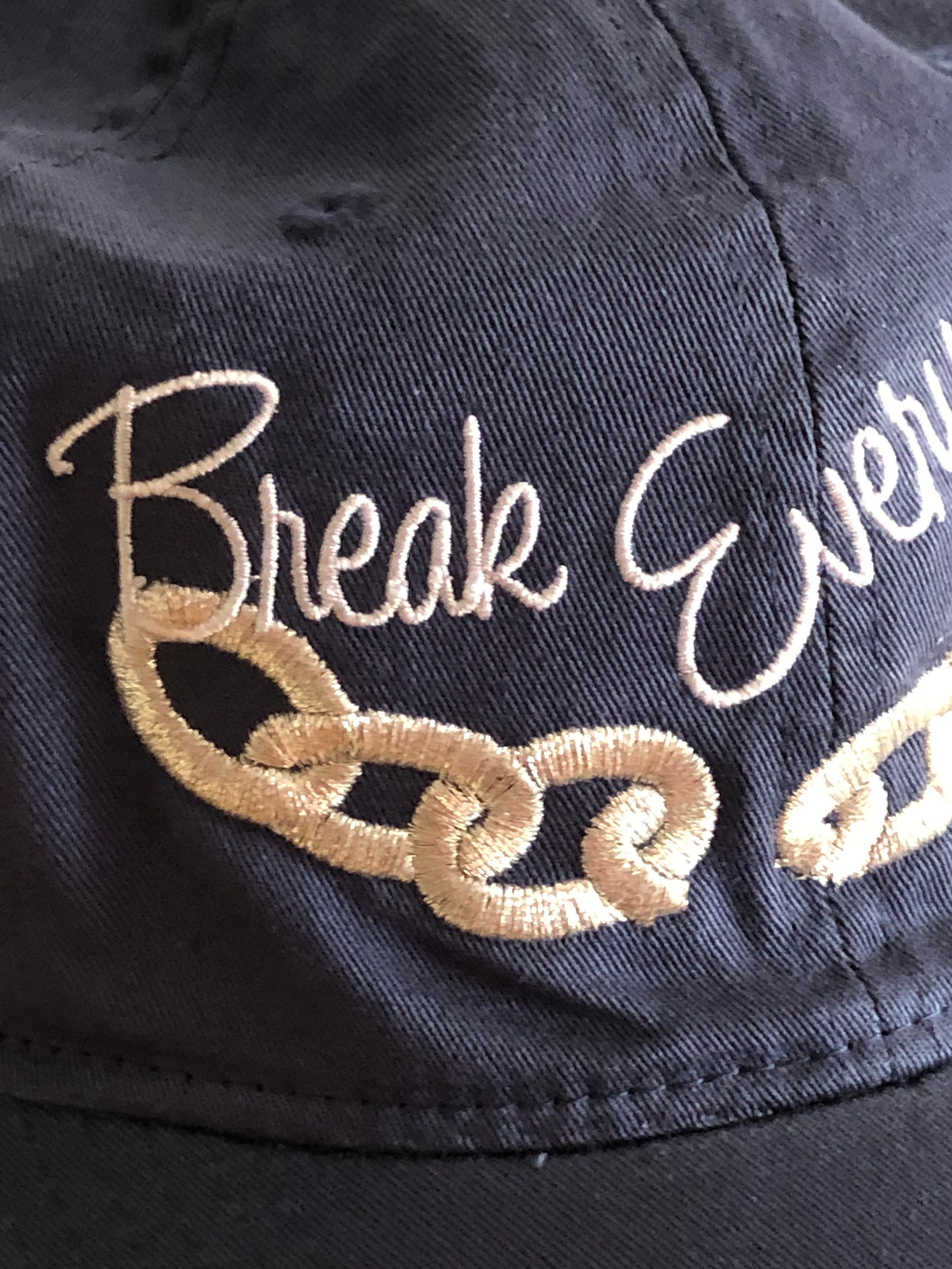 Break Every Chain Hat Embroidery Design Faith Hat Design - Etsy