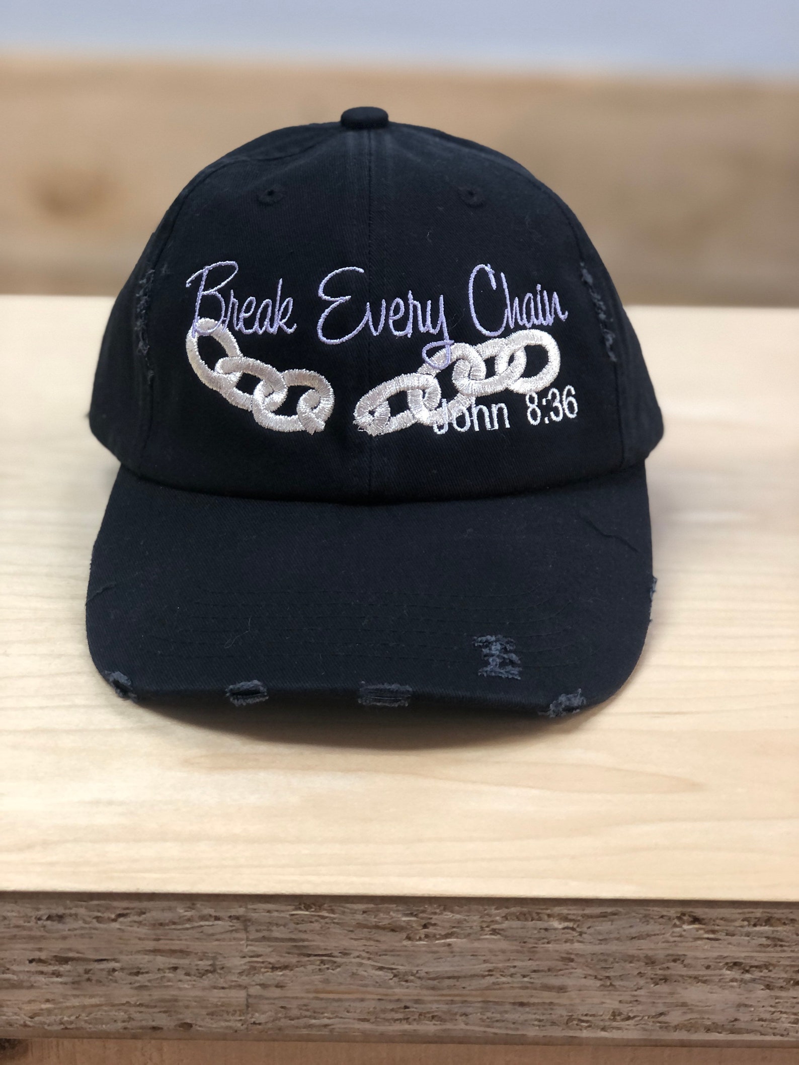 Break Every Chain Hat Embroidery Design Faith Hat Design Instant ...