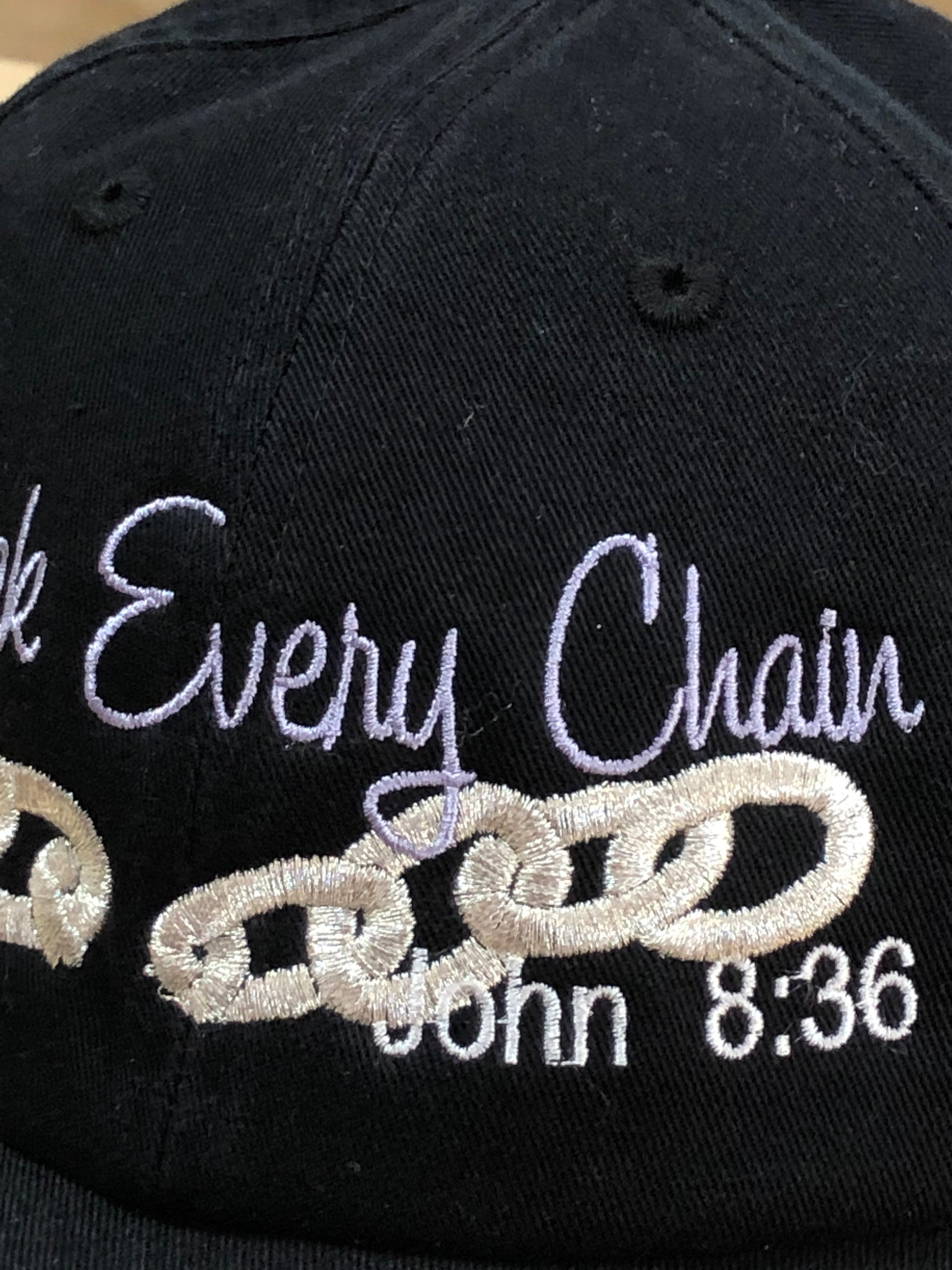 Break Every Chain Hat Embroidery Design Faith Hat Design - Etsy