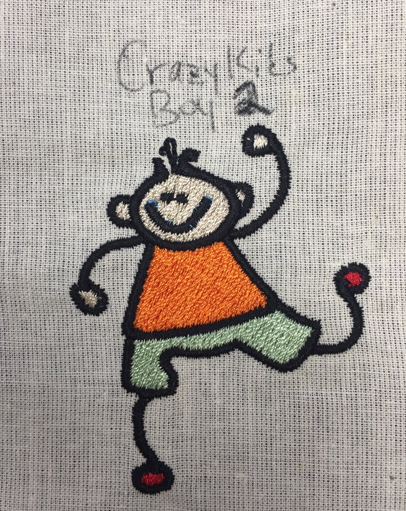 Children Line Art Machine Embroidery Design 7 Files | Etsy