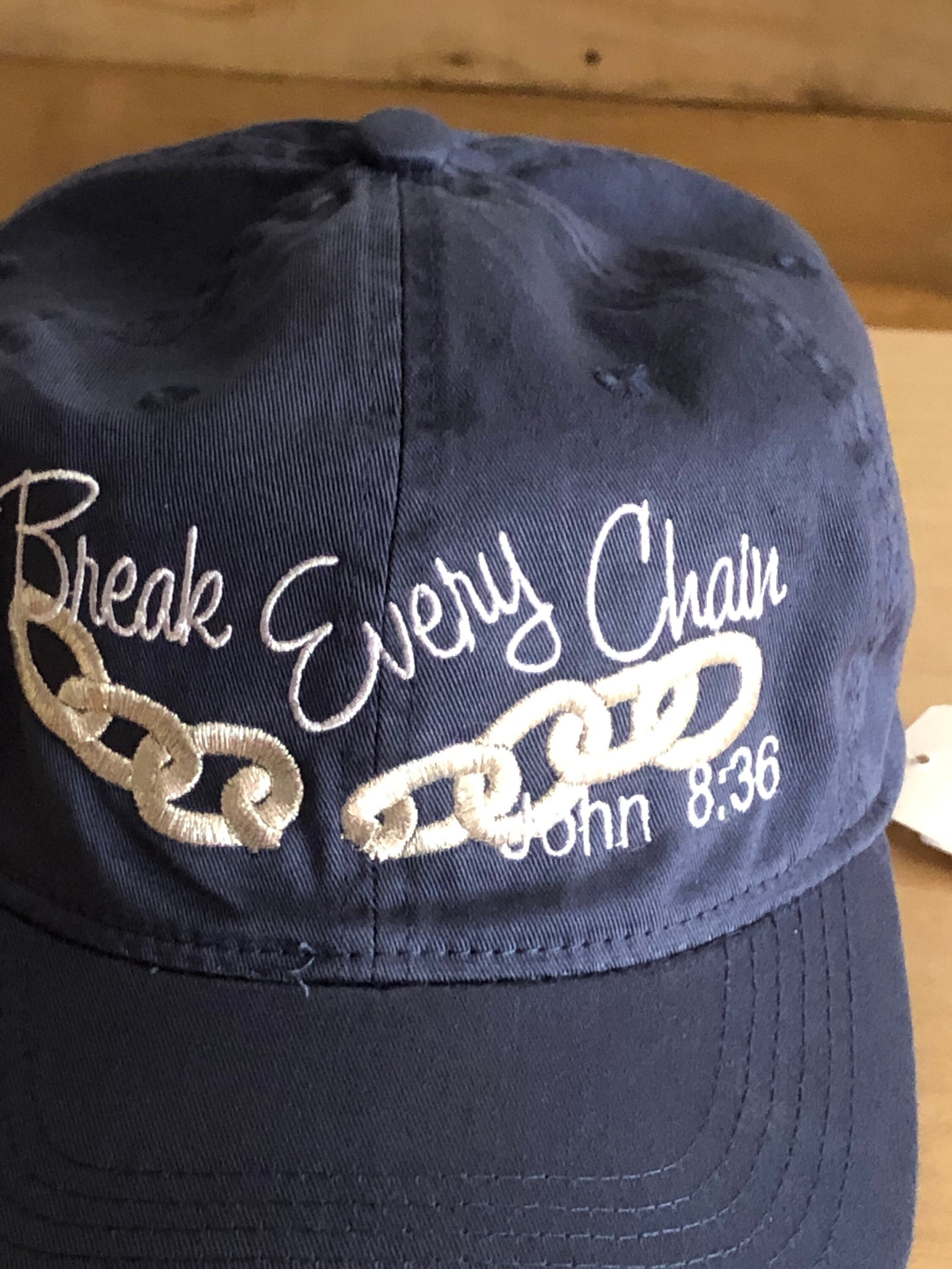 Break Every Chain Hat Embroidery Design Faith Hat Design - Etsy