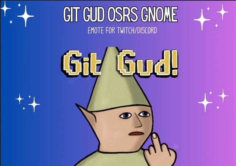 Git Gud OSRS Animated Emote - Etsy