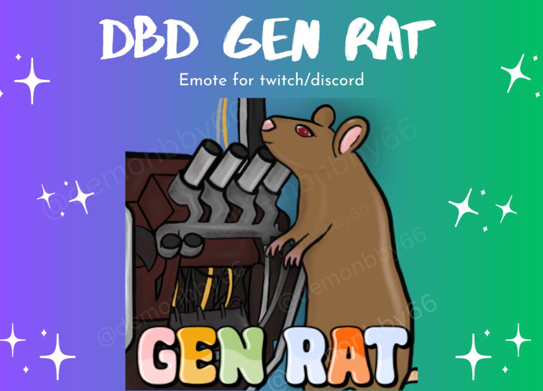 DBD Gen Rat Emote - Etsy